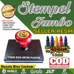 Promo stempel otomatis besar untuk legalisir, box makanan dan kardus ...