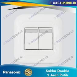 Jual Saklar Seri Panasonic / Double Hotel 2 Arah Wide Series Putih ...