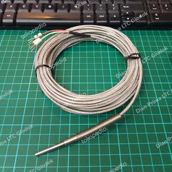 Jual Sensor Suhu RTD PT100 Ohm Tube Dia 4mm L 30mm kabel PVC 10 Meter ...