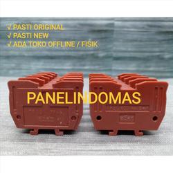 Jual Terminal Block TR-30 / TR30 30A Model Kasuga Coklat Rail 2 Fungsi ...