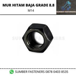 Jual Baja Hitam 8.8 Hex Nut M14 ( Mur Hexagon ) M14 - 2.0 - Kota ...