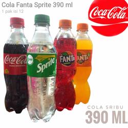 Jual Coca cola Sprite Fanta 390ml ecer dan pak isi 12 botol soda - sprite - Kota Malang ...