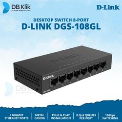 Jual D-Link DGS-108GL 8 Port Gigabit Metal Case Dlink DGS-108 GL ...