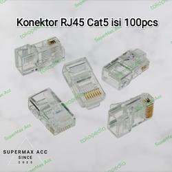 Jual Konektor RJ45 Cat.5e Vascolink Connector Cat.5 Cat5 isi 100pcs ...