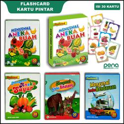 Jual Flashcard Buah Buahan dan Sayur Sayuran . Fruits Vegetables Kartu ...