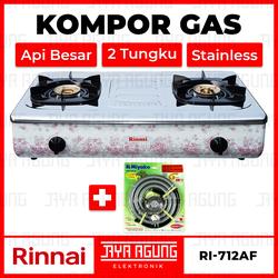 Jual Rinnai RI-712AF Kompor Rinnai 2 Tungku Api Besar / RI 712 AF ...