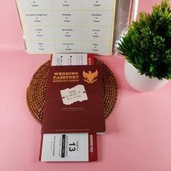 Jual Undangan Pernikahan Paspor Premium SCBT-001, Wedding Passport - Kab. Tangerang - Undangan ...