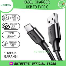 Jual Kabel Data USB Type C UGREEN For Samsung,Oppo,Vivo Fast Charging 3A - 60128 NYLON 2M ...