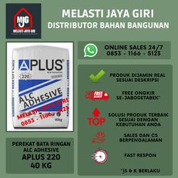 Jual SEMEN PEREKAT BATA RINGAN HEBEL APLUS 220 ALC ADHESIVE 40 KG - Kab ...