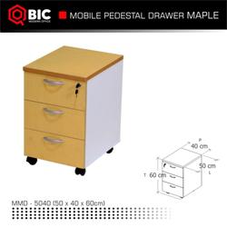 Jual Laci Dorong 3 Laci Mobile Drawer Sorong Oak Kayu Roda WFH - Kota ...