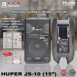 Jual Speaker Aktif HUPER JS10 / JS 10 15 INCH ORIGINAL 500 WATT USB ...