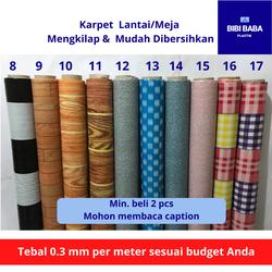 Jual Karpet Plastik Vinyl Meteran Untuk Meja, Lantai, dinding ...