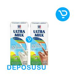 Jual Ultra Milk Susu UHT Low Fat Plain 250ml 1 karton (24 pcs) - 1 ctn (24 pcs) - Kota ...