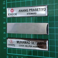 Jual Nama Dada/ Nametag Peniti/ Nametag Kuningan/ Nametag Stainless ...