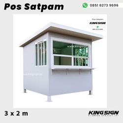 Jual Pos Satpam 3 x 1.2 meter - Portable Pos Jaga Security - Kota ...