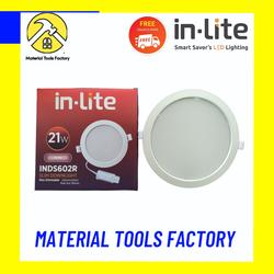 Jual lampu downlight LED 12 Watt Inlite INDS602R - Downlight Plafon ...