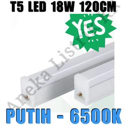 Jual Lampu TL Neon T5 LED 18W 120cm Tube 120 cm 18 w watt PUTIH WHITE 1,2m - Jakarta Pusat ...