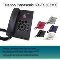 Jual Panasonic KX-TS505 RESMI 2Tahun - Telepon Kantor Rumah - Hitam, KXTS 500 - Jakarta Barat ...