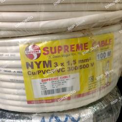 Jual KABEL NYM 3X1.5 3X1,5 mm 50M (METER) SUPREME - Jakarta Utara - Sentral Jaya Kabel | Tokopedia