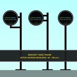 Jual BRACKET TIANG TANAM UNTUK NEON BOX UKURAN 60 - 100 CM - 70 - 100 ...