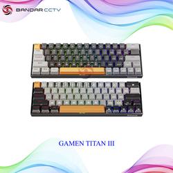 Promo Gamen Titan V / 5 Wired Gaming Keyboard 60% Mechanical Garansi ...