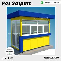 Jual Pos Satpam 3 x 1.2 meter - Portable Pos Jaga Security - Kota ...