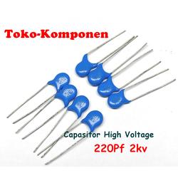 Jual Kapasitor 221 220pF 0.22nF 2KV 2000V High Voltage Ceramic ...