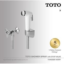 Promo TOTO Shower Spray With Stop Valve TX403SMCRB | Jet Shower Cicil 0 ...