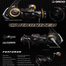 Promo REEL DAIDO CARBONIZED UKURAN 800 SAMPAI 6000 POWER HANDLE - 800 ...