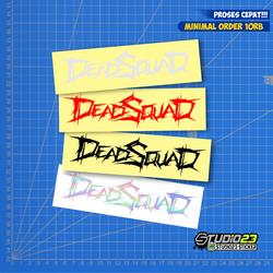 Jual Stiker Cutting DEADSQUAD Logo baru, stiker dead squad Hologram ...