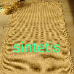 Jual anyaman rotan alam asli bunga tanjung / webbing rattan 15x500 cm ...