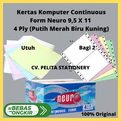Jual Kertas Continuous Form Neuro 9 1/2 x 11 3 Ply K3 NCR Warna Paper ...