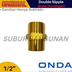 Jual Double Nipple ONDA 1/2" Brass Kuningan Dobel Nepel Nepple valve - Jakarta Selatan - Solusi ...