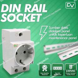 Jual SOCKET iPC DIN RAIL 2P+E 16A 250VAC / Stop Kontak - A9A15310 ...