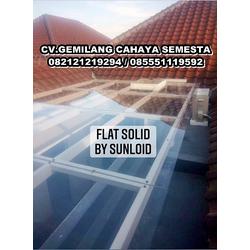 Jual Sunloid flat ( 4 mm ) Atap Transparan Solid / Atap Polycarbonate Sheet - Kab. Sidoarjo ...