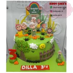 Jual Kue Ulang Tahun Nussa Dan Rara 22cm Triple coklat raline cake ...