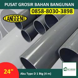 Jual Pipa PVC 24" AW Abu Merek Langgeng 24inch AW Per Batang (4m) - Jakarta Utara - Pusat Grosir ...