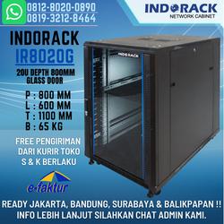Jual Close Rack INDORACK Glass Door Rack server 20U Depth 600mm ...