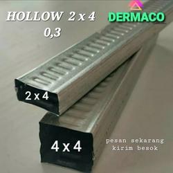 Jual HOLO 2×4 0,3mm THM / HOLLOW RANGKA PLAFON / HOLLOW RANGKA GYPSUM - 2x4 Standar - Kota ...