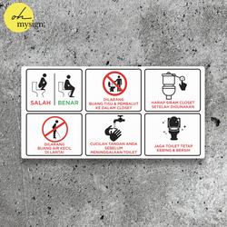 Promo SIGN AKRILIK LARANGAN TOILET PRINTED | ACRYLIC SIGNAGE TOILET ...