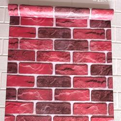 Jual Wallpaper sticker dinding 3d motif batu bata Merah variasi - Bata ...