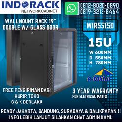 Jual INDORACK / WALLMOUNT 15U DEPTH 550MM 19 INCH / SINGLE DOOR ...