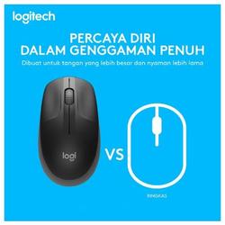 Promo Logitech M191 Mouse Wireless Full Size - Mid Grey - - Logitech ...