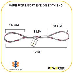 Jual WIRE ROPE SLING SOFT EYE ON BOTH END 6 MM X 2 M X 400 KG POWERTEC ...