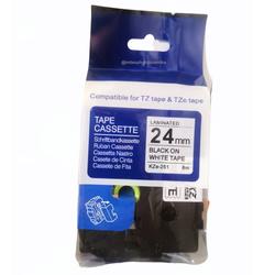 Jual Brother Label Tape TZE-251 24mm Black On White TZe251 TZe 251 ...