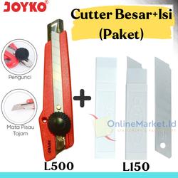 Jual Cutter Besar JOYKO L500 GRATIS REFILL PISAU 1TUBE isi 5pcs/Kater L ...