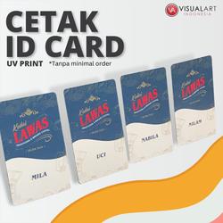 Jual Cetak Custom Print UV DESAIN ID CARD BUMN NAME TAG PVC RFID E-TOLL - Spot Doff 1S, PVC ...