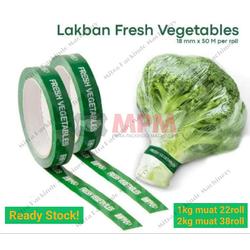 Jual Lem Lakban Isolasi Printing Market Place Fragile Sayur Fresh ...
