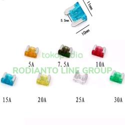 Jual FUSE DX MICRO - SEKRING TANCAP TUSUK MIKRO 5A 7.5A 10A 15A 20A 25A 30A - 5A - Jakarta Pusat ...