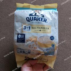 Promo Quaker 3in1 Vanilla Polybag 224g Minuman Sereal Oats (Isi 8 sachet) - - Quaker Oats ...